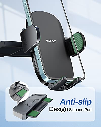 OQTIQ CD Phone Holder for Car, Sturdy CD Mount & Air Vent Car Phone Mount, [Silicone Pad Protection] for CD Player Car Phone Holder Compatible with iPhone 13, All Phones
