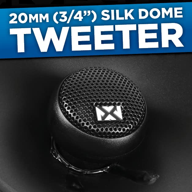 NVX NSP35 140W Peak (70W) RMS 3.5” N-Series 2-Way Coaxial Speakers with 3/4” Silk Dome Tweeters (Pair)
