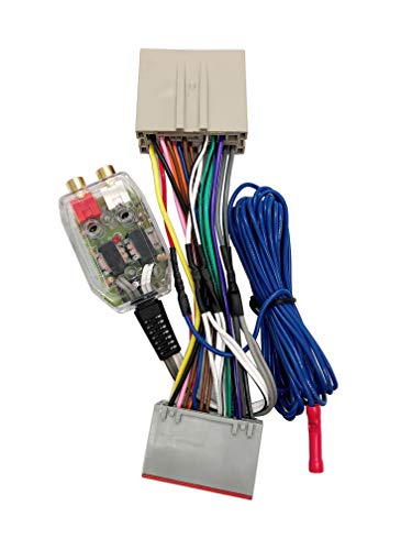 Radio Add A Amp Amplifier Sub Interface Wire Harness Inline Converter Compatible with Ford Factory Radios