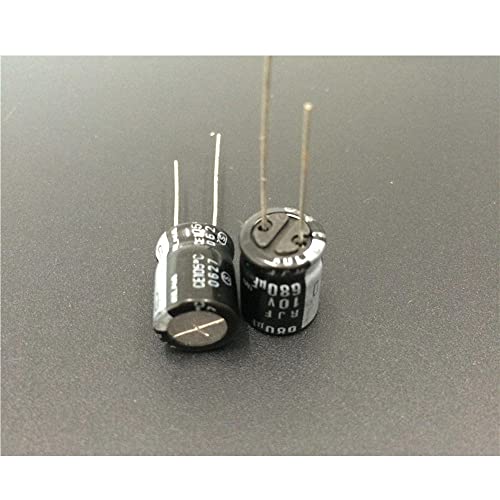 50pcs 680uF 10V Japan RJF Series 10x12.5mm Super Low Impedance High Reliability 10V680uF Audio Capacitor