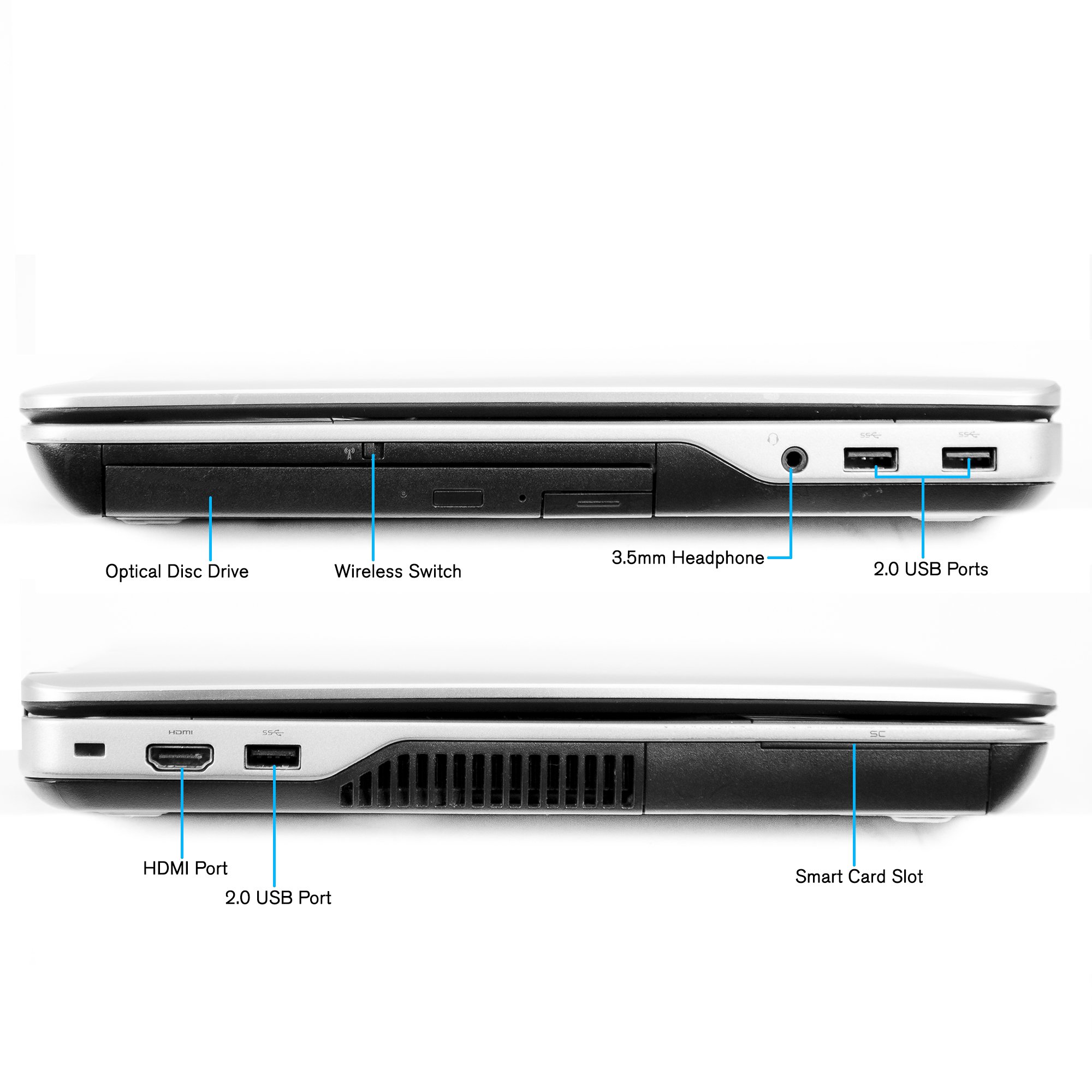 Dell E6540 15.6inch Laptop Intel Core i5-4300M 2.6GHz 8GB Ram 500GB HDD Windows 10 Pro 64bit (Renewed)