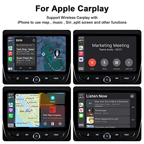 Wireless CarPlay - Wired CarPlay Convert Cars Wireless CarPlay,Wireless CarPlay Adapter,Apple CarPlay Wireless Adapter,Wireless Fast and Easy Use Fit for Cars from 2015 & iPhone iOS 10+(White)