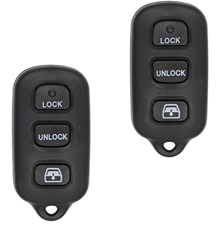 BESTHA 2 Key Fob Replacement for Toyota 4Runner Sequoia keyless entry remote HYQ12BBX, HYQ12BAN, HYQ1512Y