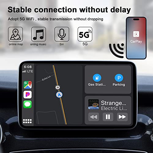 Wireless CarPlay - Wired CarPlay Convert Cars Wireless CarPlay,Wireless CarPlay Adapter,Apple CarPlay Wireless Adapter,Wireless Fast and Easy Use Fit for Cars from 2015 & iPhone iOS 10+(White)