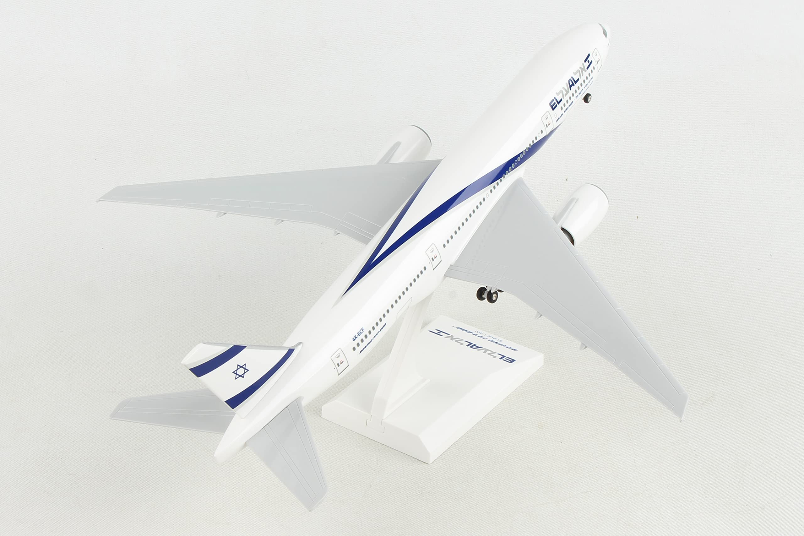Daron Worldwide Trading SKR752 Skymarks El AL 777-200 1/200 W/Gear Model Kit