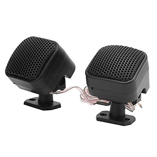 Qqmora Car Audio Speaker, 2pcs 500W 4ohms High Power Stereo Speaker Hi-Fi Silk Film Tweeter Car Audio System Universal with 4pcs Mounting Screws