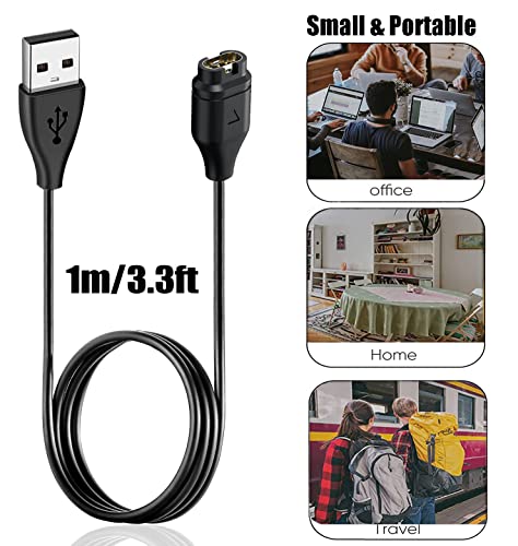CHS Watch Charging for Garmin Watch, 3FT USB Garmin Charger & Data Transfer, for Garmin Fenix 7X 7 6X 6 6S 5 5X 5S Plus, Forerunner 935, Vivoactive 3, Approach S10 S40