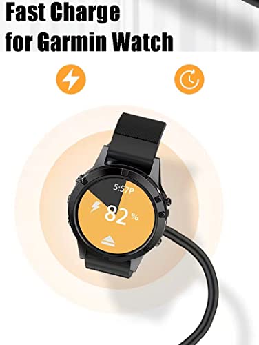 CHS Watch Charging for Garmin Watch, 3FT USB Garmin Charger & Data Transfer, for Garmin Fenix 7X 7 6X 6 6S 5 5X 5S Plus, Forerunner 935, Vivoactive 3, Approach S10 S40