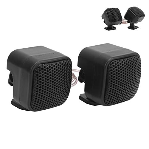 Qqmora Car Audio Speaker, 2pcs 500W 4ohms High Power Stereo Speaker Hi-Fi Silk Film Tweeter Car Audio System Universal with 4pcs Mounting Screws