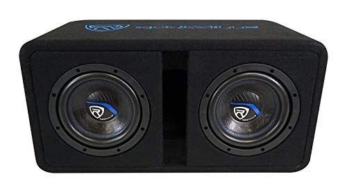 Rockville DV8K52 Dual 8" K5 1600w Car Subwoofers+Vented Sub Enclosure Box/2 Ohm