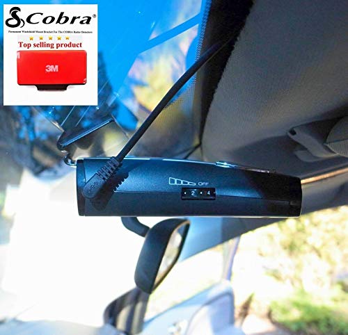 C3M Permanent Windshield Mount for Cobra Radar Detector Most 9-17 Model