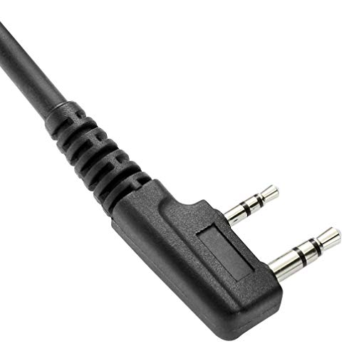 5 Pack Heavy Speaker Mic with Reinforced Cable for Baofeng Radios BF-F8HP BF-F9 UV-82 UV-82HP UV-82C UV-5R UV-5R5 UV-5RA UV-5RE UV-5X3 V2+ and Arcshell TYT Wouxun Kenwood Radios, Shoulder Microphone