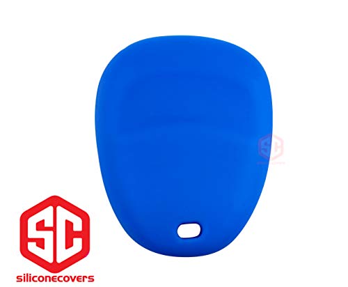 1x New Key Fob Remote Silicone Cover Fit - For Select GM Vehicles. (1 Blue).
