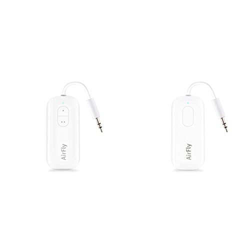 Twelve South AirFly Duo | Wireless Transmitter & AirFly Pro | Wireless Transmitter/Receiver with Audio Sharing for up to 2 AirPods/Wireless Headphones to Any Audio Jack