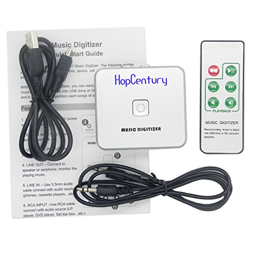 Audio Capture Cassette CD MP3 Recorder Converter with 3.5mm & RCA in Ports