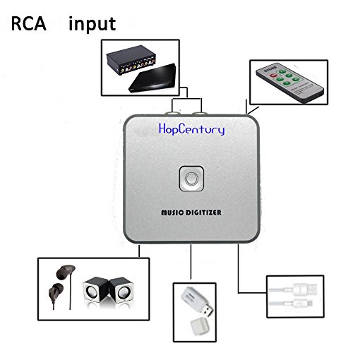 Audio Capture Cassette CD MP3 Recorder Converter with 3.5mm & RCA in Ports