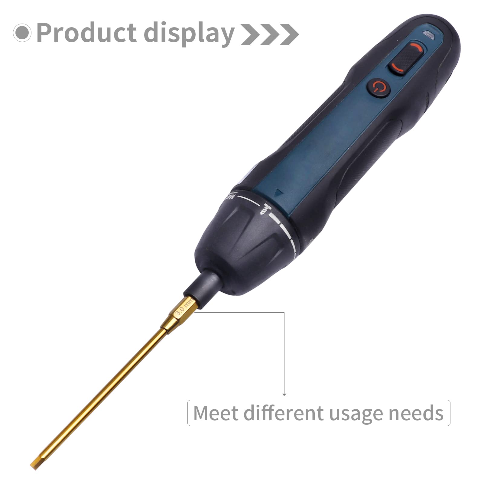 Hobbypark 6 in 1 RC Hex Driver Screwdriver Set 1.5mm 2.0mm 2.5mm 3.0mm & Hex Nut Driver & Phillips Bit and Wheel Wrench for RC Car Hobby Tool Kit