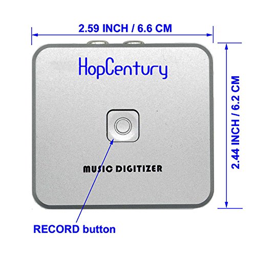 Audio Capture Cassette CD MP3 Recorder Converter with 3.5mm & RCA in Ports