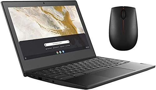 Lenovo Chromebook 3 11.6 inches HD Laptop, Intel Celeron N4020, 4GB RAM, 32GB eMMC, Chrome OS, Onyx Black (Renewed)