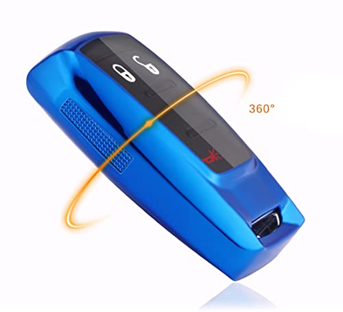 for Dodge TPU Protector Key Fob Cover Case fit for 2022 2021 2020 2019 Dodge 1500 5B Rubber Keyless Entry Key Fob OHT-4882056 (Blue)