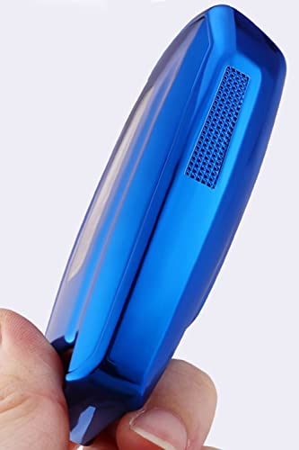 for Dodge TPU Protector Key Fob Cover Case fit for 2022 2021 2020 2019 Dodge 1500 5B Rubber Keyless Entry Key Fob OHT-4882056 (Blue)
