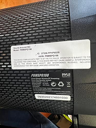 Pyle Portable Bluetooth Boombox Stereo System - 600 W Digital Outdoor Wireless Loud Speaker w/LED Lights, FM Radio, MP3 Player, USB, Wheels, w/ Karaoke Microphone, Remote Control - PBMSPG198, Black