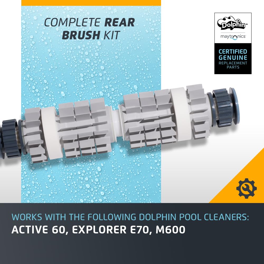 Dolphin Genuine Replacement Part β Rear Grey Brush Kit β 9995548-ASSY