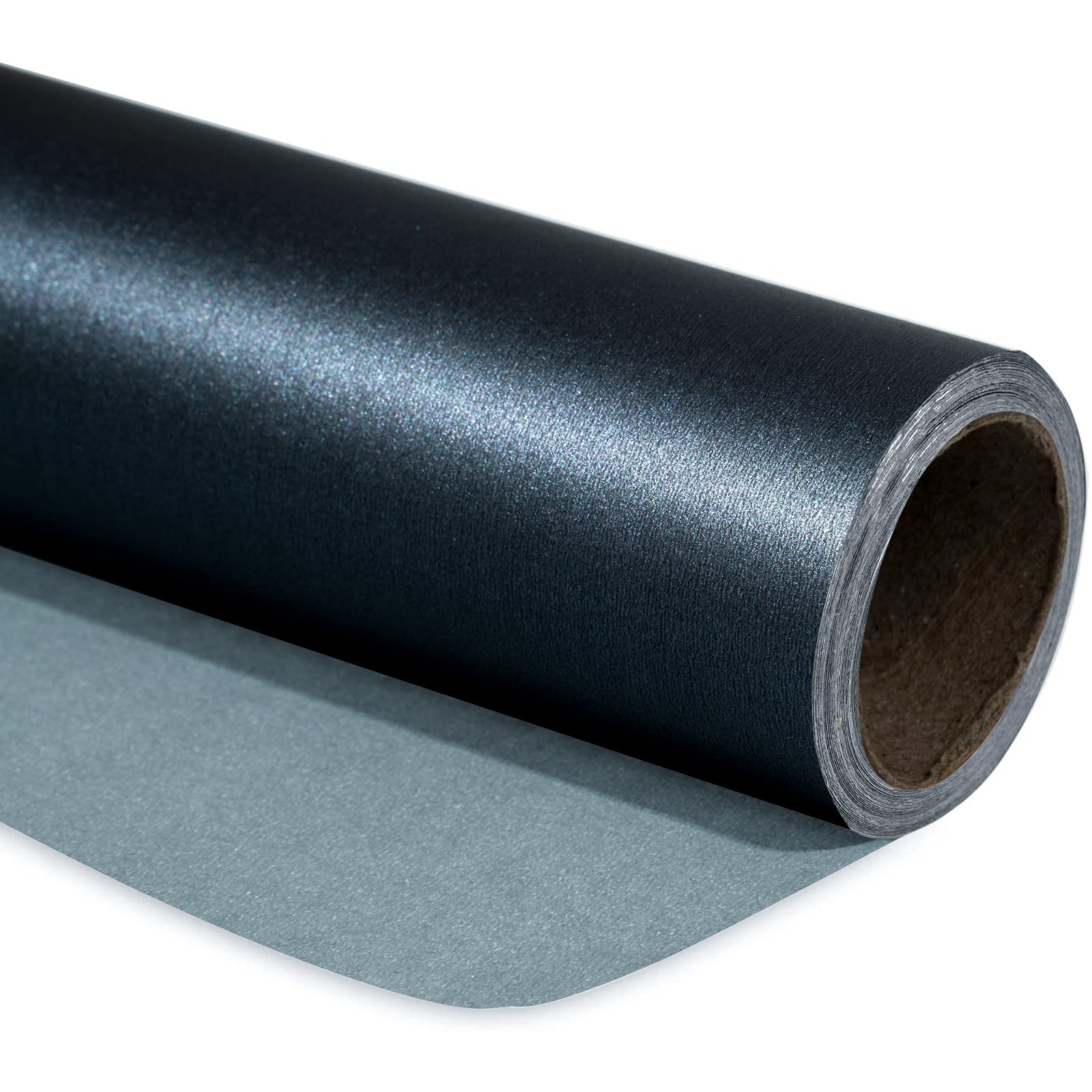 RUSPEPA Black Matte Wrapping Paper - Solid Color Pearly - lustre Paper Perfect for Wedding, Birthday, Christmas, Baby Shower -17 Inches X 32.8 Feet