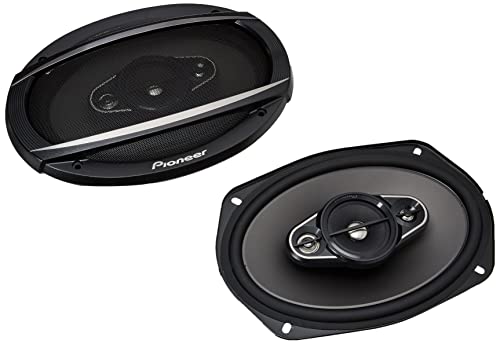 PIONEER TS-A6967S A-Series 6x9 Shallow 4-Way 450 Watts Max Power Black Car Audio Speakers (Pair)