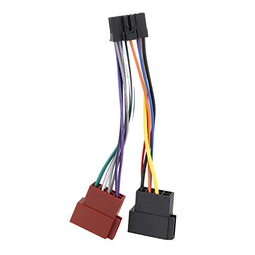 Fits for Pioneer 2003-on, KIMISS Wiring Harness Connector Car Stereo Harness 16pin Port to Mini ISO 8pin Plug Wiring Cable Radio Wire Harness