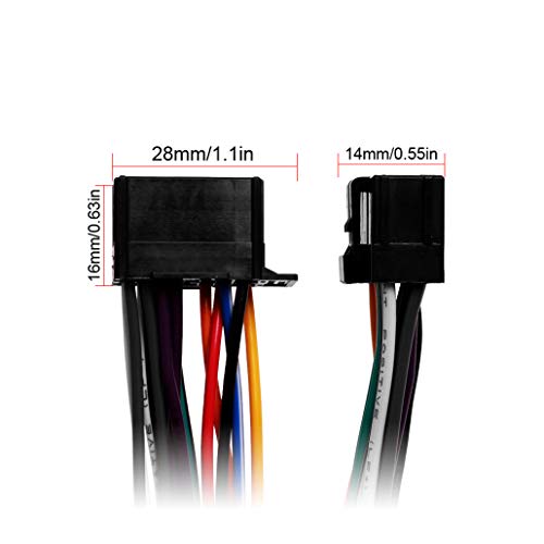 Wire Harness Replacement Harness Power Cord Harness Speaker Plug Compatible with Pioneer CDP1269, YDP5039, QDP3013 Speaker Plug (2010-2011)