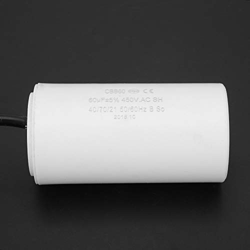 60uf CBB60 Capacitor, Eco-Friendly Motor Running Capacitor 450V ESR 0.2 for Household Electric Appliance, CBB60 Run Capacitor