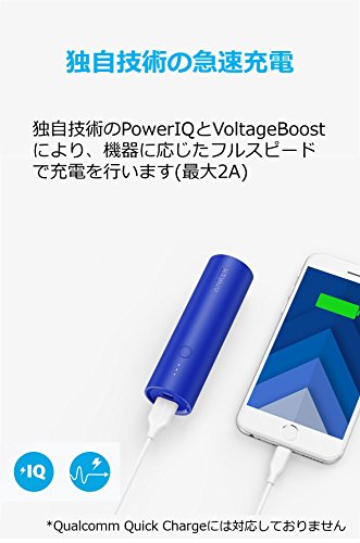 Anker PowerCore 5000 Portable Charger, Ultra-Compact 5000mAh External Battery with Fast-Charging Technology, Power Bank for iPhone, iPad, Samsung Galaxy and More