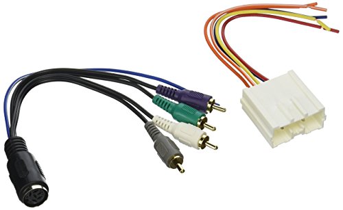 Scosche MI03B Compatible with 1987-05 Mitsubishi Amplifier Retention Wire Harness / Connector; 4CH RCA to dash/amp input
