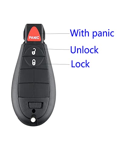 Key Fob for Dodge Charger/Challenger/Durango /Journey/RAM 1500 2500 3500,Keyless Entry Remote Replacement for Chrysler 300 2008-2010/Grand Caravan Cherokee(M3N5WY783X )
