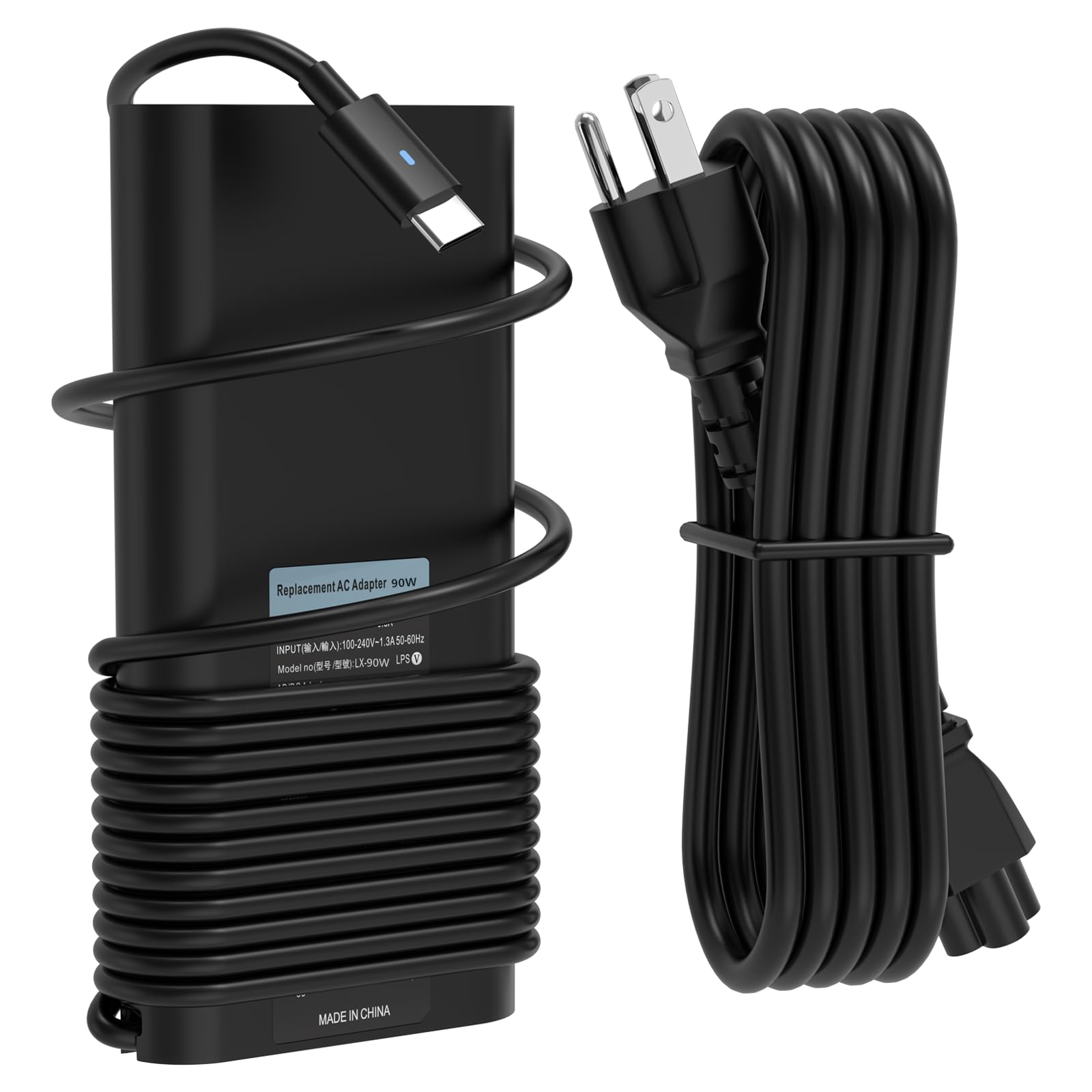 Replacement for Dell 90W USB C Charger for Dell Inspiron 16 14 Plus 7640 7630 7620 7430 7440 Business Laptop,Dell LA90PM170 DA90PM170 TDK33 0TDK33 Dell Latitude/XPS/Precision AC Power Adapter