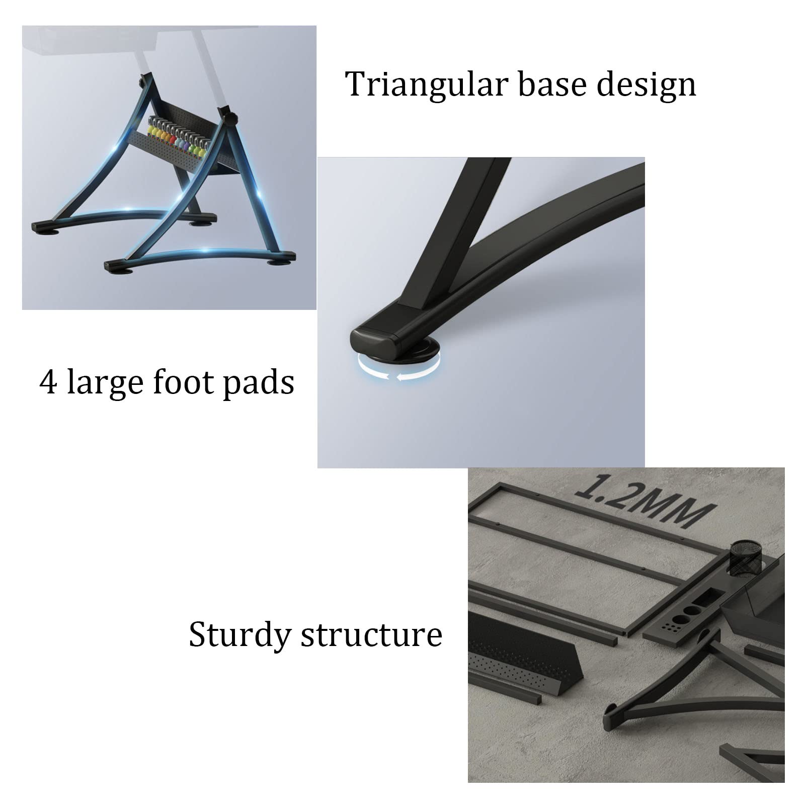 Drawing Table Drafting Table Art/Adjustable Glass Drawing Table with 2 Drawers, Art Desk Art Table with Storage, Student Desk Study Desk for Drawing, Painting, Writing And Studying beautiful scenery