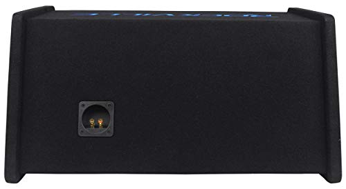 Rockville RV12.2B 1200W Dual 12" Car Subwoofer Enclosure+Mono Amplifier+Amp Kit