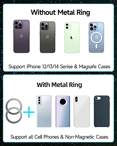 Magnetic Wireless Car Charger Mount, Magnetic Tesla Phone Mount Car Mount for Tesla Model 3 Model Y Fast Charging Wireless Charger Phone Mount for iPhone 14/13/12 Tesla Model 3 Y Accessories
