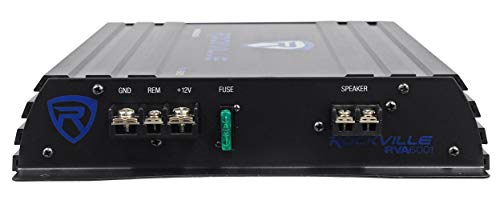 Rockville RV12.2B 1200W Dual 12" Car Subwoofer Enclosure+Mono Amplifier+Amp Kit