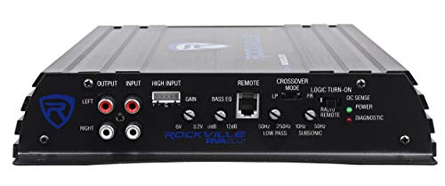 Rockville RV12.2B 1200W Dual 12" Car Subwoofer Enclosure+Mono Amplifier+Amp Kit