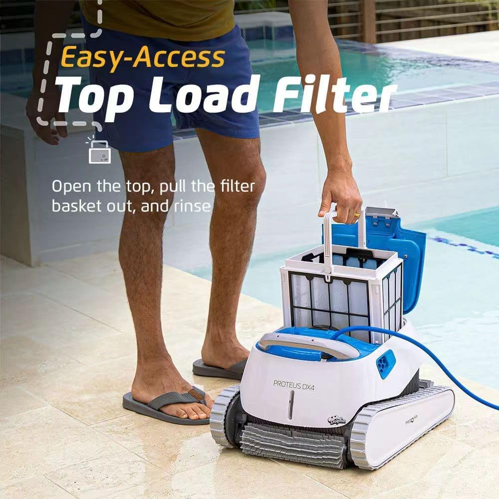 Fiitzn Ultra Fine Filters Compatible with Dolphin Active 20,Explorer E30,M600,Proteus DX4,Triton PS Part # 9991467-R4, Pleated Pool Cleaner Replacement Part, 4 Packs