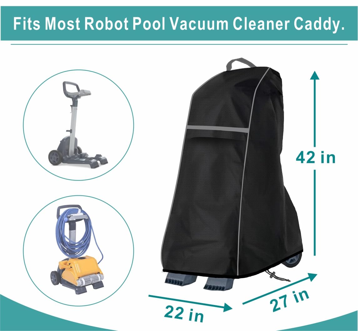 Le Maple bleuCaddy Cover,Pool Vacuum Cover,Robotic Pool Cleaner Cover, Outdoor Waterproof Caddy Cover,Fits Most Brands Robotic Pool Cleaner