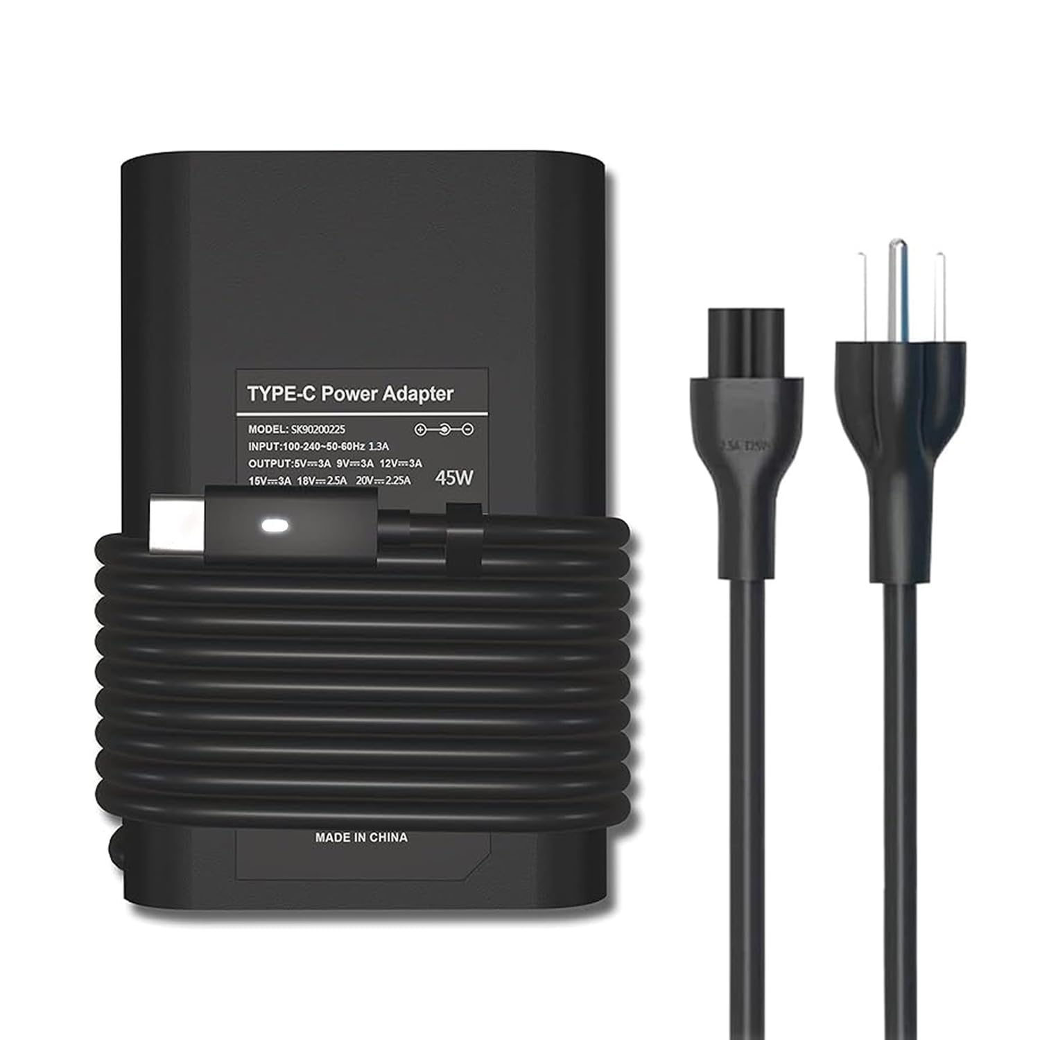 45W Dell USB C Laptop Charger for Dell XPS 13