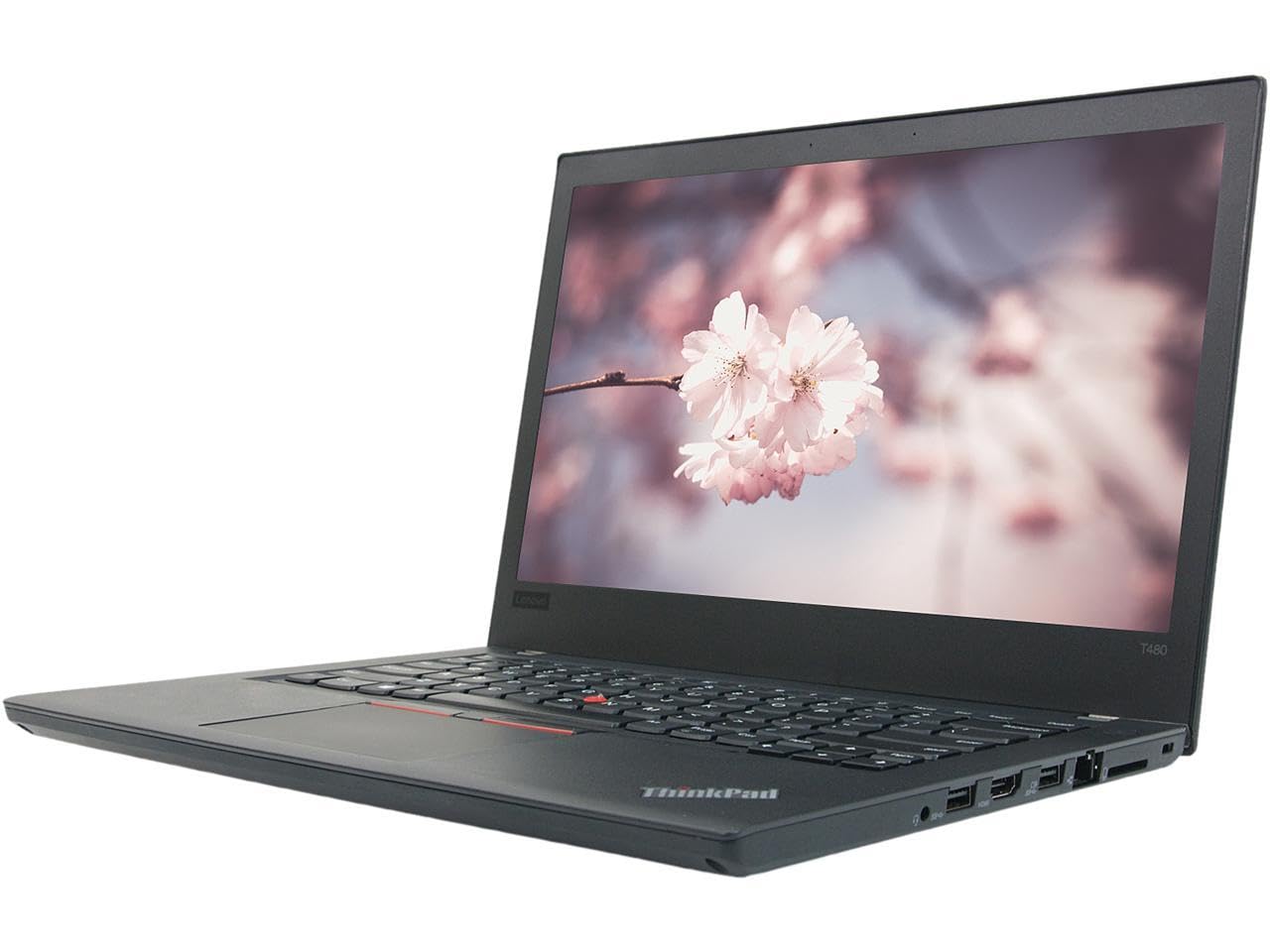 Lenovo ThinkPad T480 14 HD Laptop - Intel Core i5-8350U, 16GB RAM, 256GB SSD, Webcam, Windows 10 Pro (Renewed)