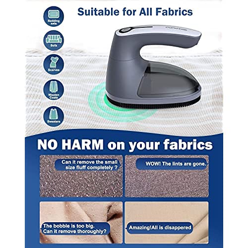 POPCHOSE Shower Steamers Aromatherapy - Fabric Shaver, Rechargeable Lint Remover with 6-Blades and Electrostatic Brush Stocking Stuffers Christmas Gifts for Women and Mom