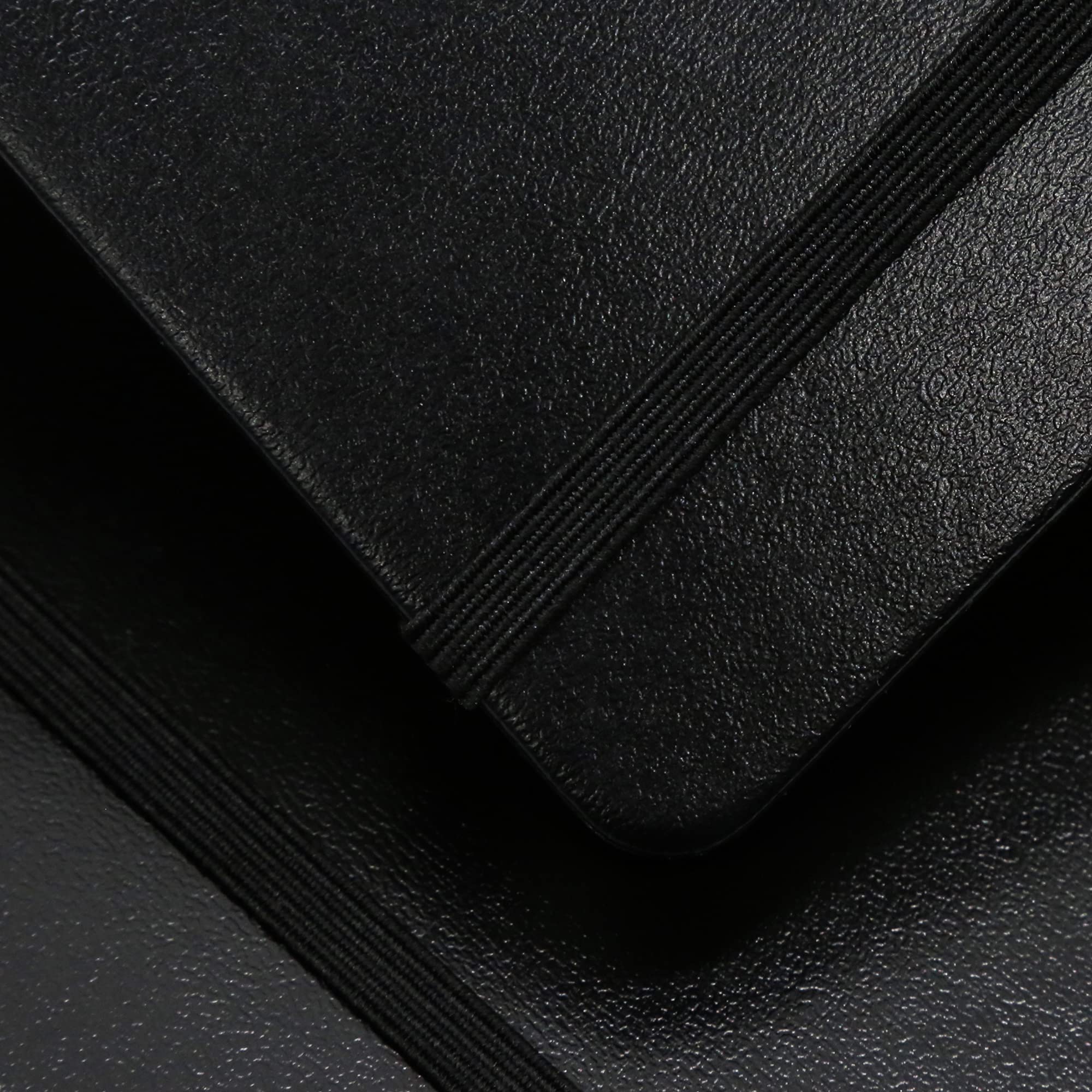 YeeATZ Hardcover Notebook Blank Journal Sketchbook for Drawing, Medium 5.5 by 8.4 Inch, 100 GSM Thick Paper (Black, Plain)