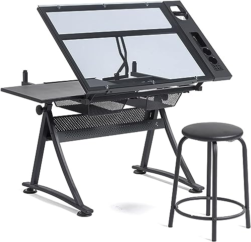 XiVue Drafting Tables American Children Adult Liftable Glass Drawing Table Art Work Table