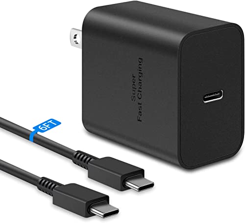 Samsung Galaxy S22 Ultra Charger,45W USB C Wall Charger Fast Charging for Samsung Galaxy S23/S23+/S23 Ultra/S22 Ultra/S22 Plus/S22/S21 Ultra/S21+/S20 Ultra/Note 20 with 6FT Type C Cable
