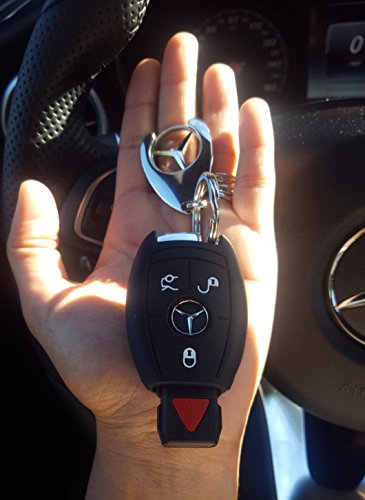 KAWIHEN Silicone Key Fob Cover Case Protector Smart Remote Control Shell Keyless Entry Case Holder Cover for Mercedes Benz W203 W210 W211 AMG W204 C E R CL GL S SL BGA CLS CLK CLA SLK Classe IYZ3312